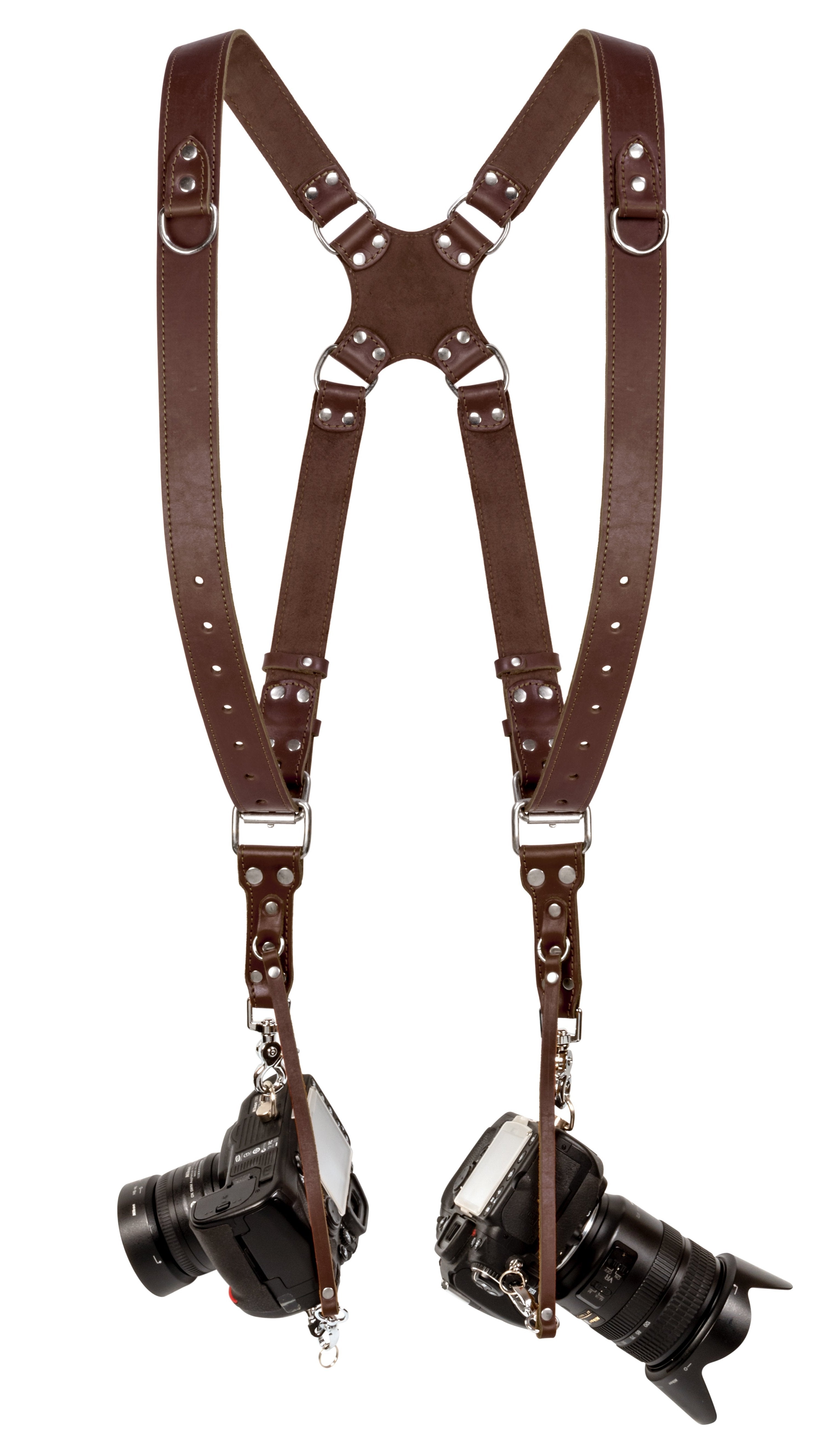 Brown Dual Camera Harness – Coiro Shop