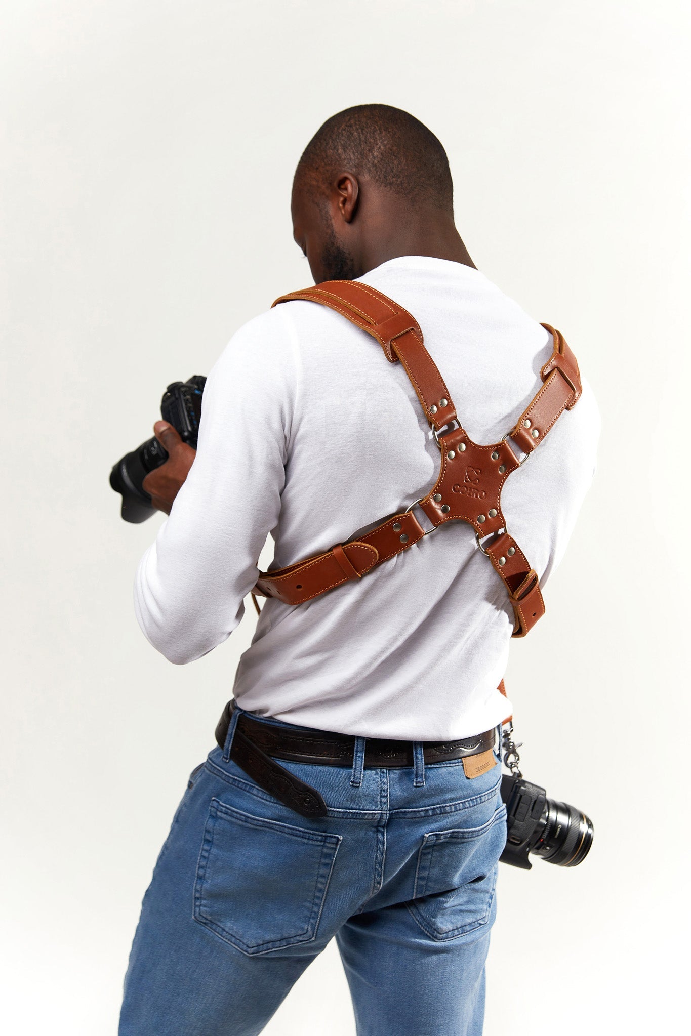 Tan Padded Camera Harness – Coiro Shop