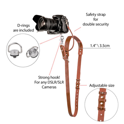 Buy 📸 Single Camera Strap (Tan) | Official camera harness at Coiroshop ...
